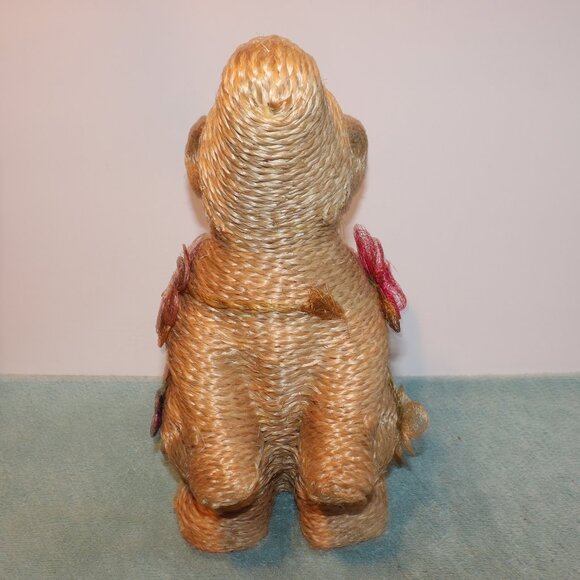 Accents | Vintage Wicker Rattan Rabbit Brown Boho Farmhouse Bunny Made ...